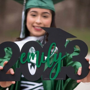 Custom Graduation Sign for Class of 2026, Senior Pictures Photo Prop ...