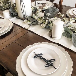 Table Place Cards, Dining Table Wood Signs, Everyday Home Decor ...