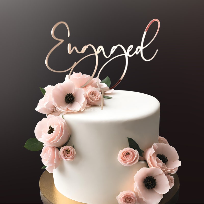 Blush Cake Topper - Etsy