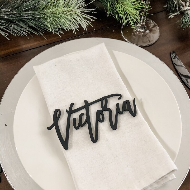 Personalized Name Tags for Dinner Table - Etsy