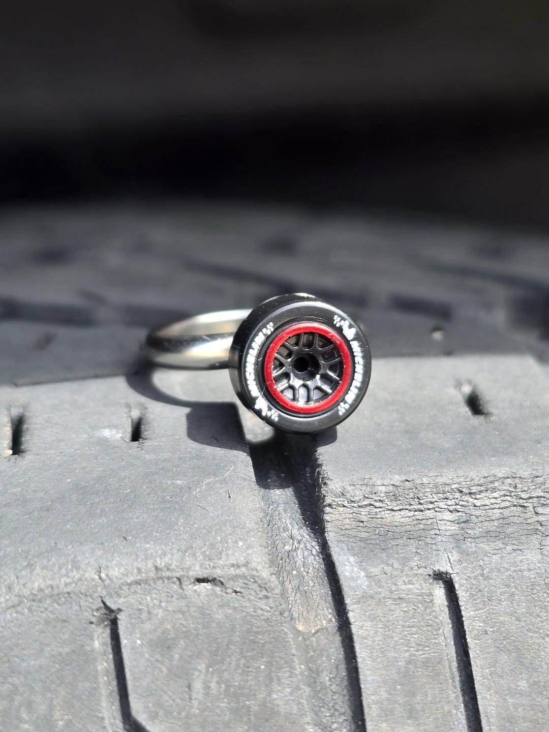 Mich Sports Car Racing Red Line Tire Ring - Adjustable W/ Stainless ...