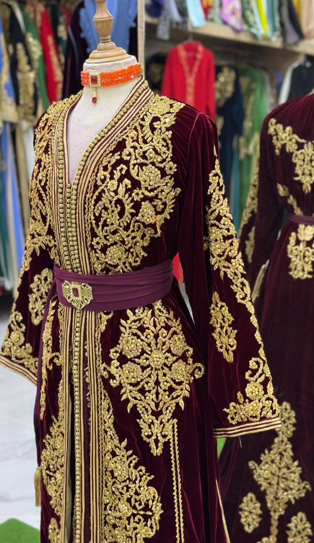 New Collection Winter 2025 - 2026 // Moroccan Velvet Caftan: Two-piece ...