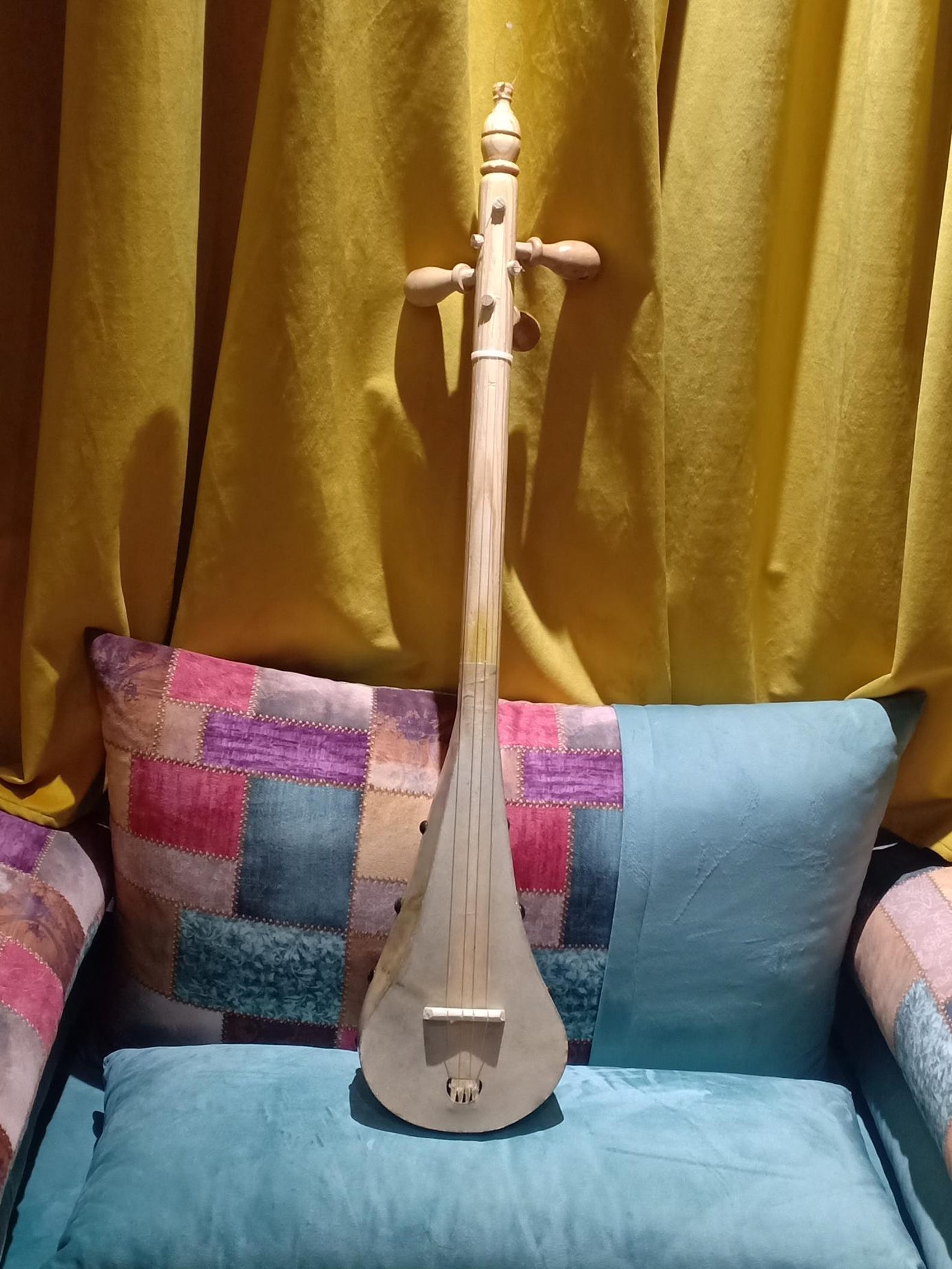 LOUTAR Moroccan Lute BERBER Music Instrument 4-strings Wood Musical ...