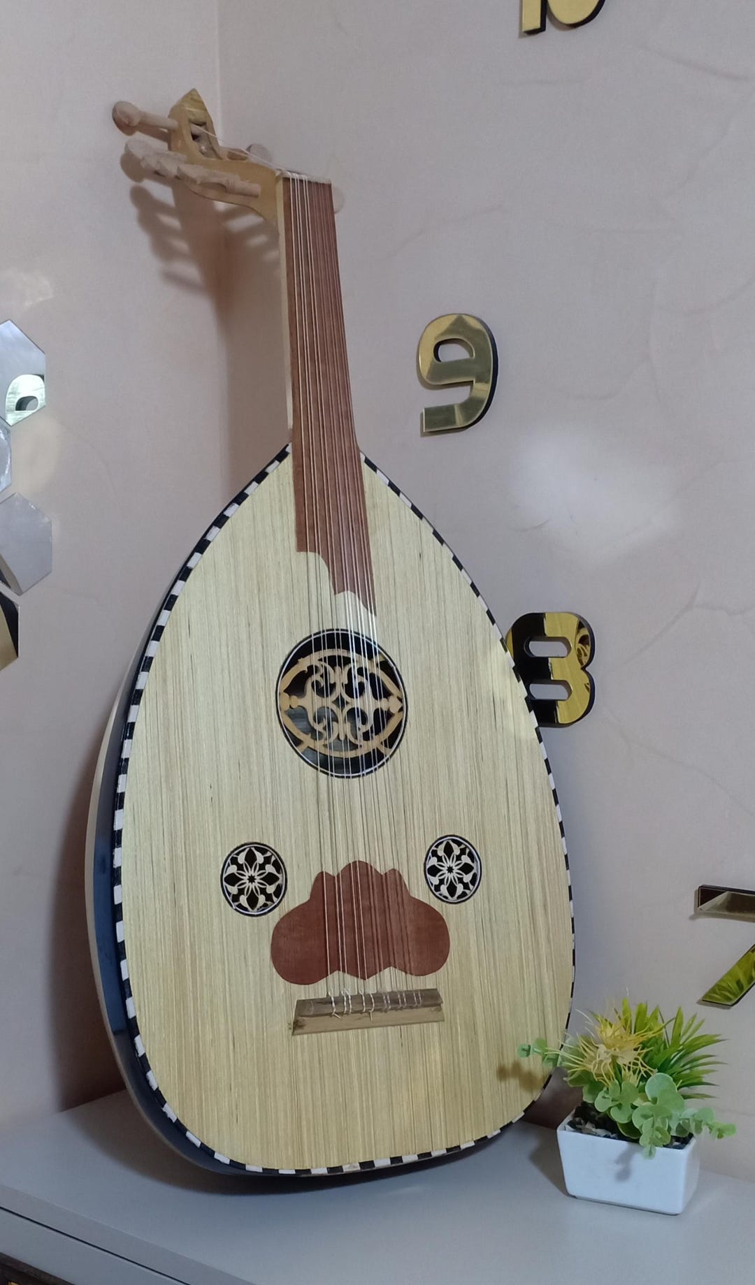 Moroccan Large Oud Lute Music Instrument 11-strings, With Case, Arabic ...