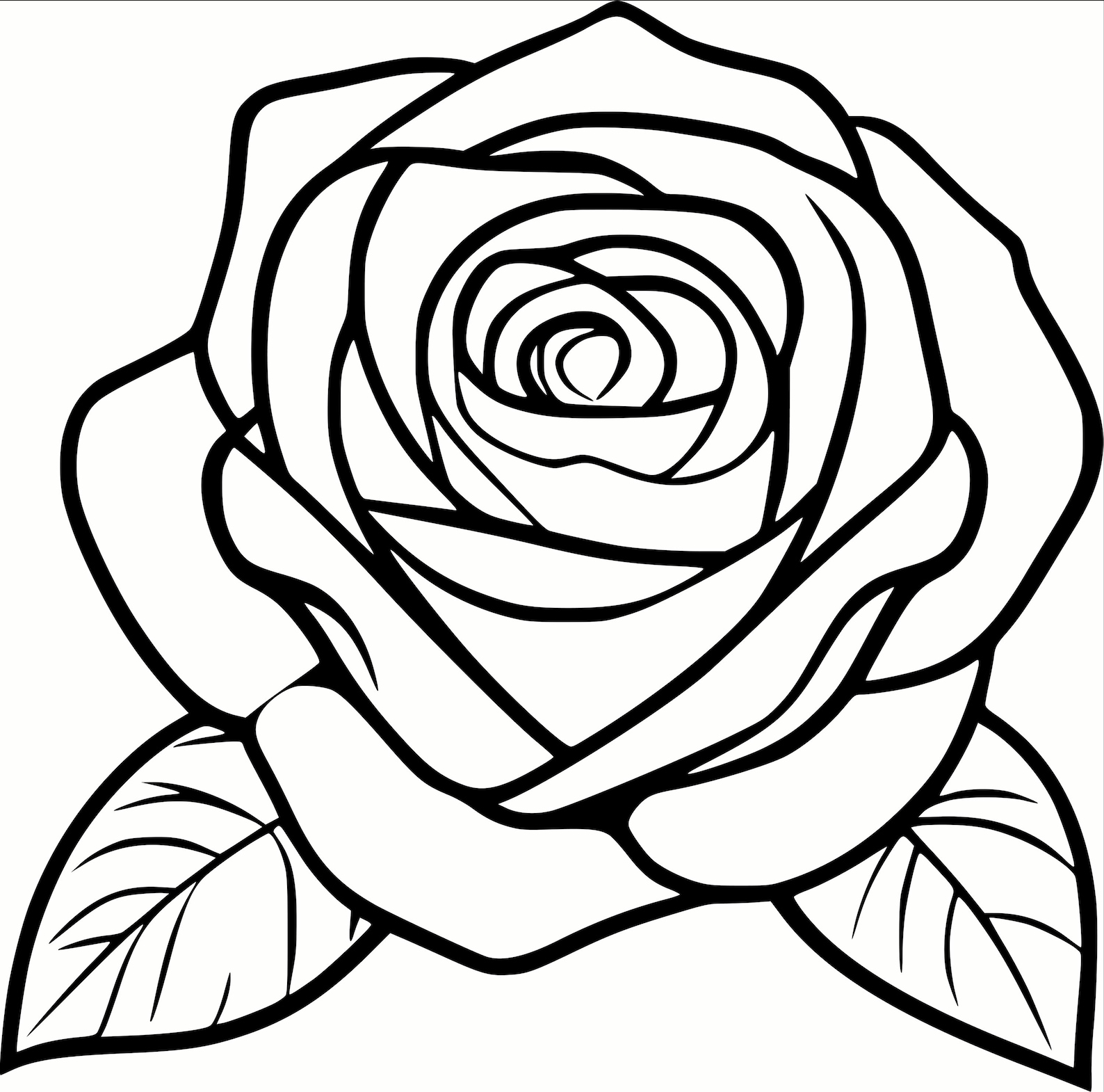 Classic Rose SVG - Etsy