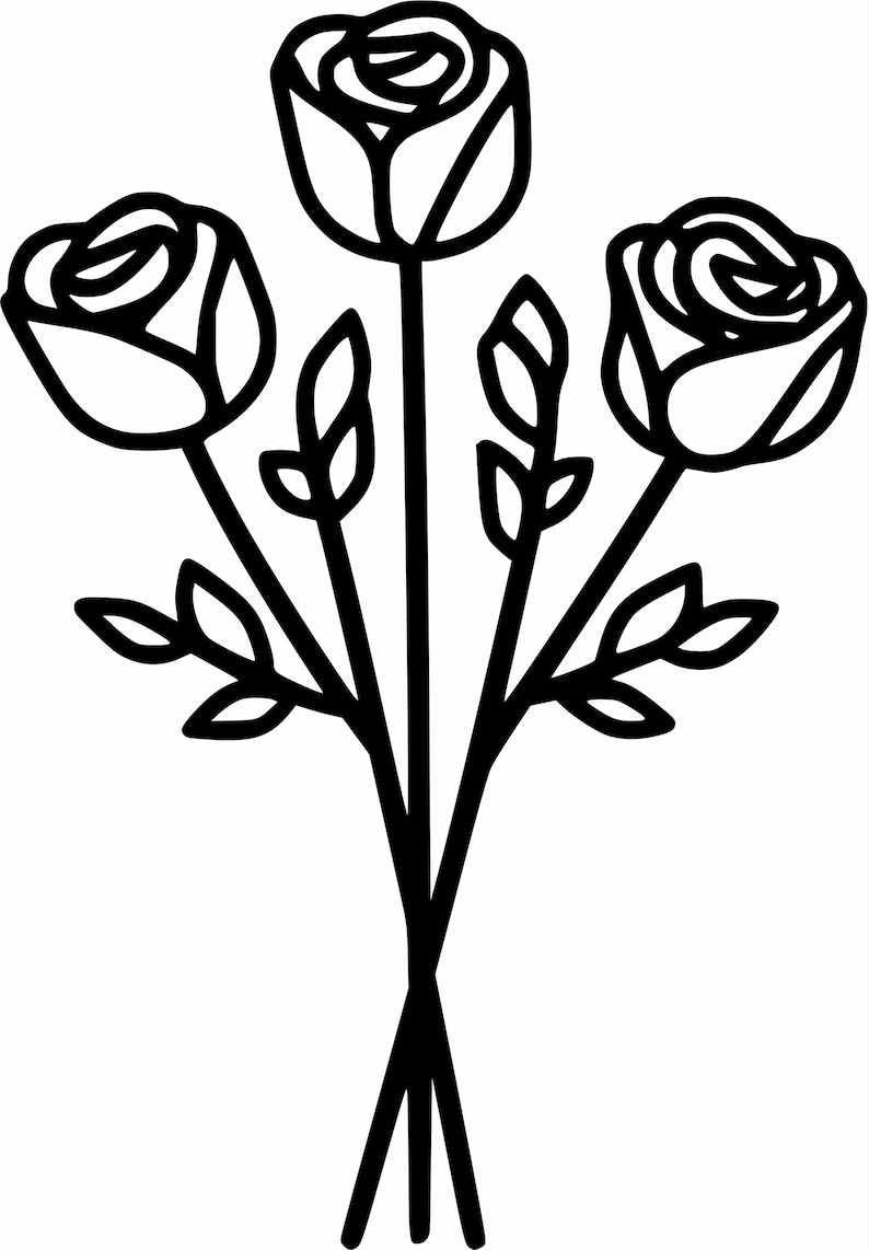 Roses SVG & PNG - Etsy