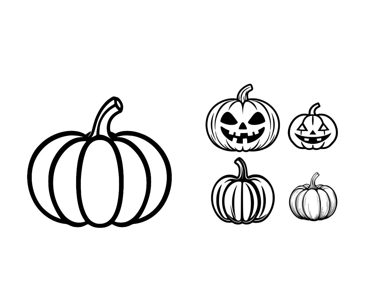 Pumpkin & Jack-o-lantern SVG Bundle, 20 Files for Halloween Crafts - Etsy