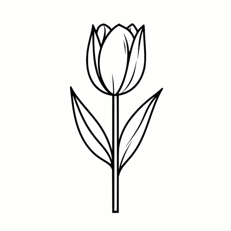 Tulip SVG - Etsy