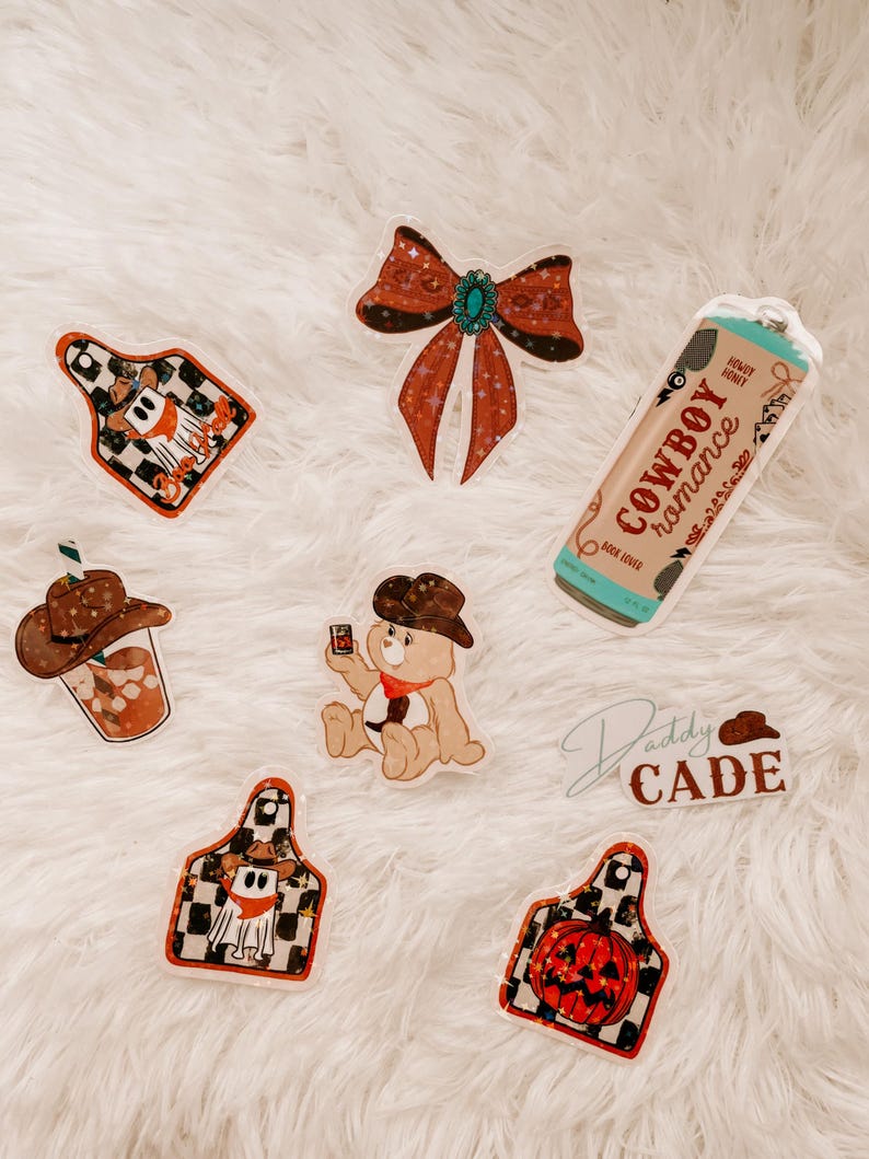 Alani Inspired Cowboy Romance Kindle Sticker: Bookish Western Reader - Etsy