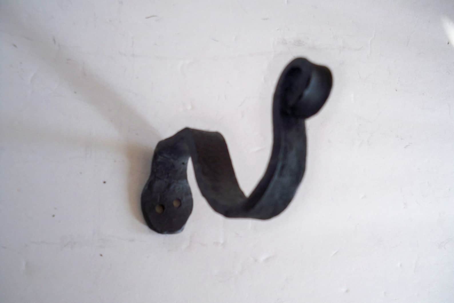 Black Iron Curtain Rod Hooks for Different Size Dowels Heavy Duty Sold ...