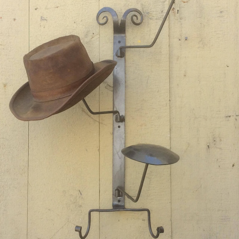 Wall Mounted Cowboy Hat Rack - Etsy