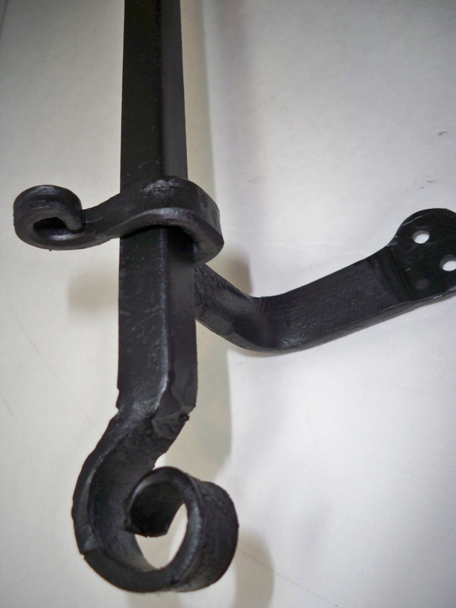 Rod 45 in -80in Black Bronze Iron Square Rod Wrought Iron for Curtain ...