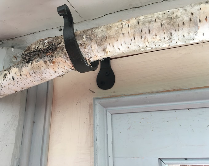 Brackets to Hold a Birch Branch and Woven Swag Curtain Bronze Hand ...