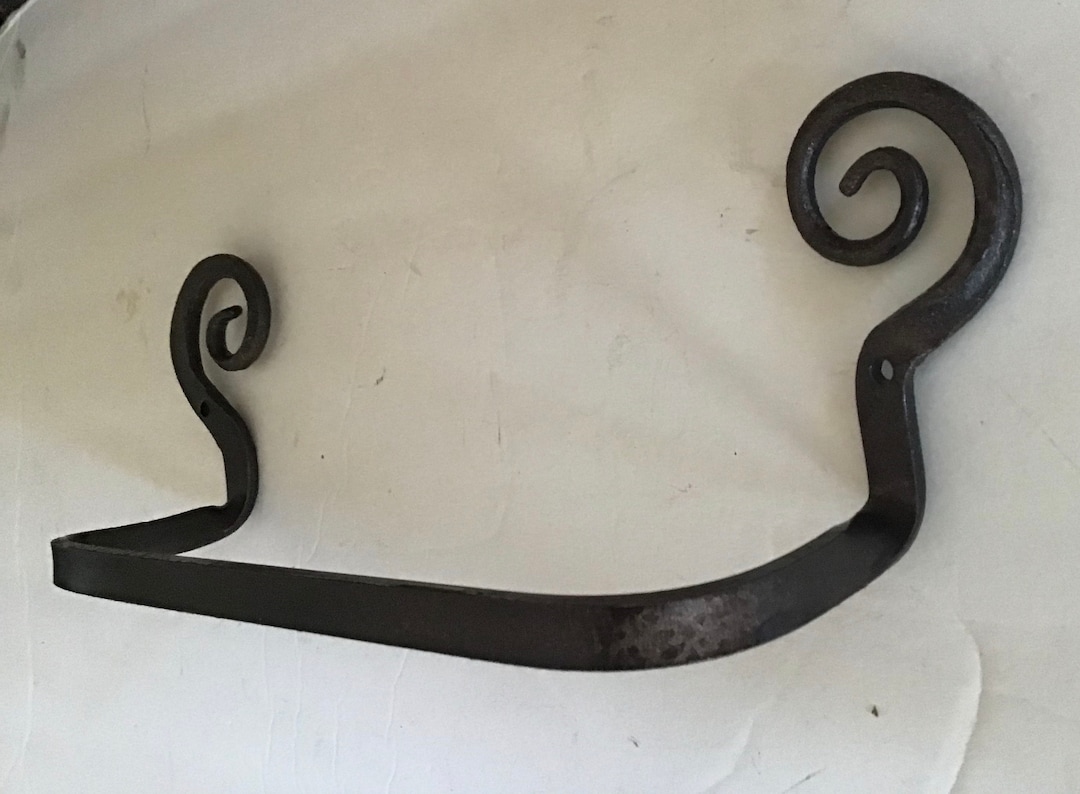 Scroll Towel Bar Copper Bronze or Black Finish Holds Towels in Bathroom ...