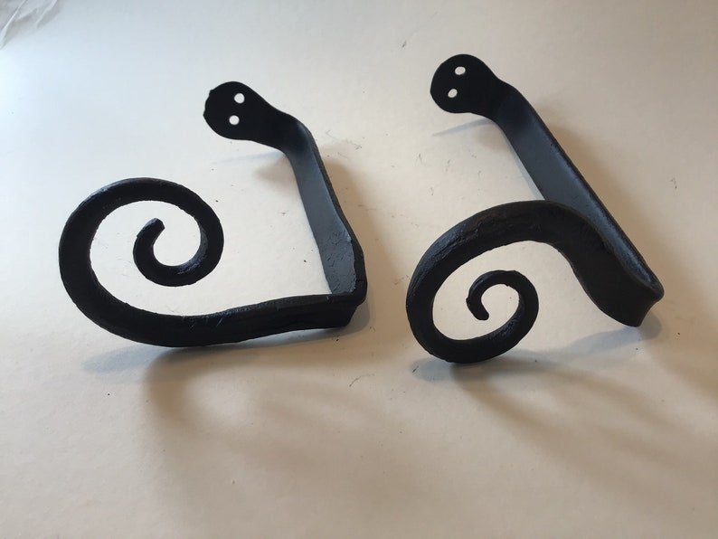 Shelf Brackets Iron Scroll Black Bronze Wall Mount Window Shelf - Etsy
