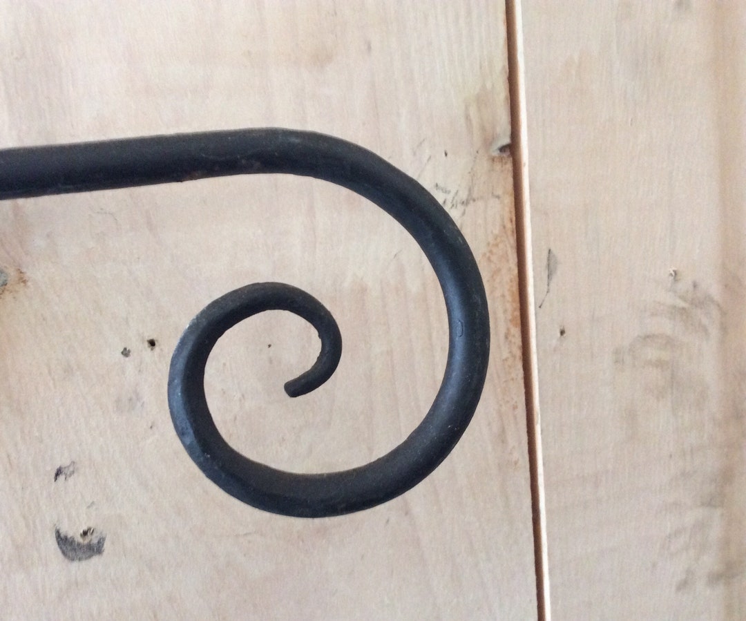 Scroll Curtain Rod Different Lengths Custom Sized Hand Forged Metal - Etsy
