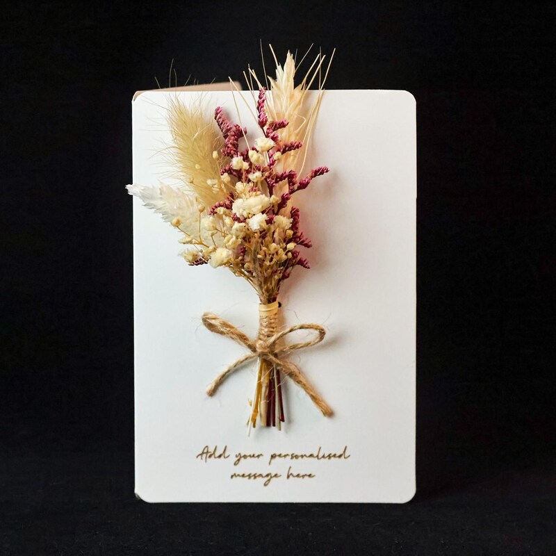 Dried Flowers Card - Etsy