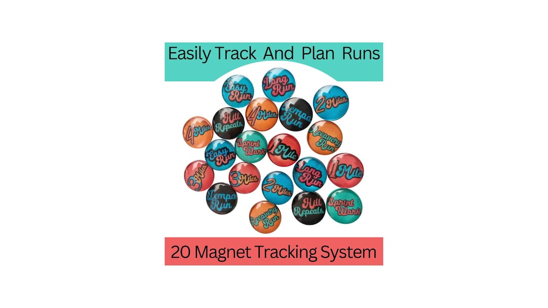 Track and Plan Your Runs With Run Magnets for Marker Board or Magnetic ...