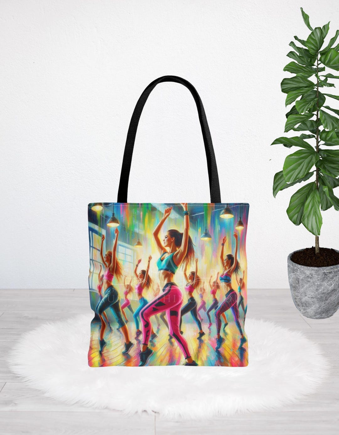 Zumba Tote Bag D Dance Fitness Workout Shopping Bag, Gym Tote, Beach ...