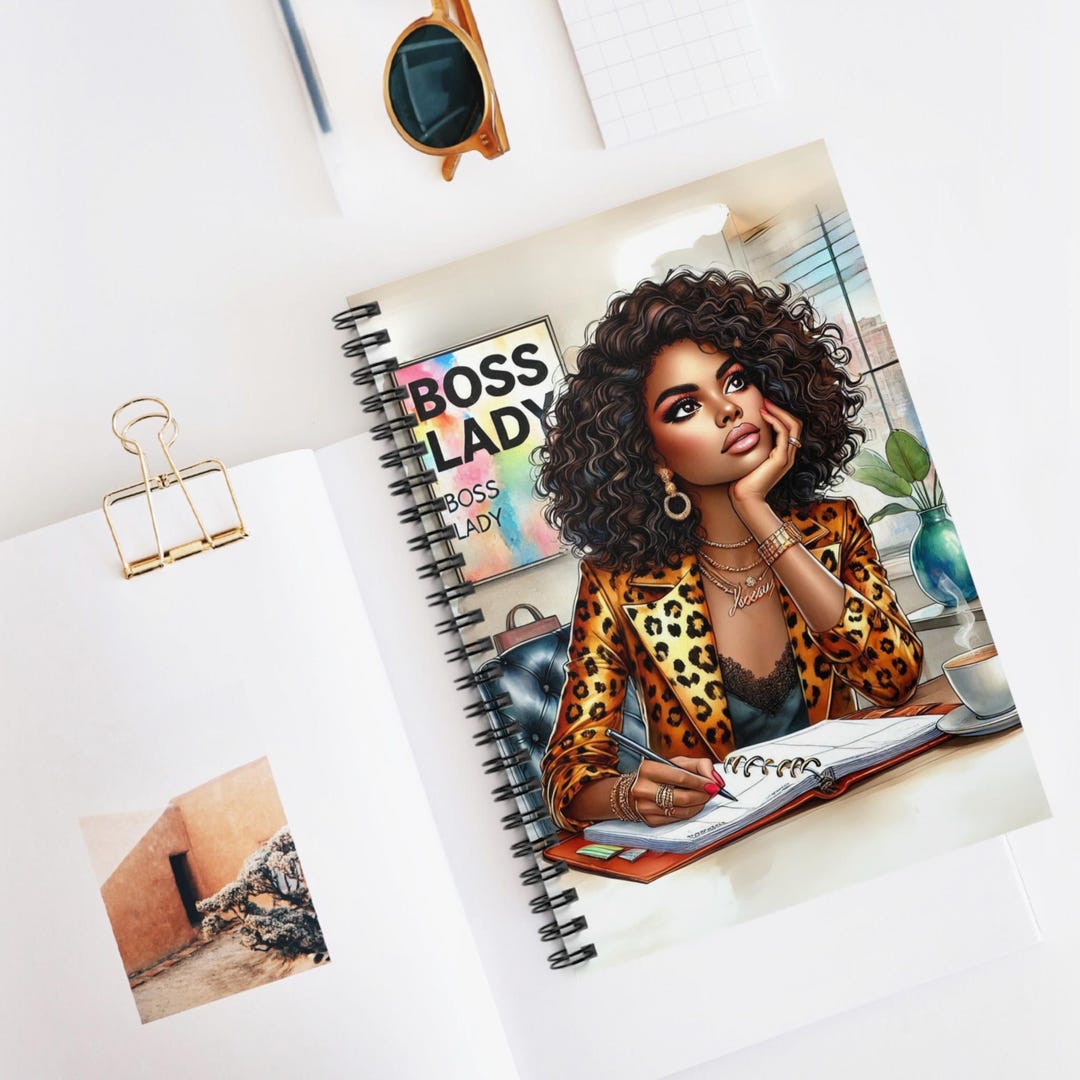 Boss Lady Notebook - Spiral Bound Career Journal With Ruled Pages ...