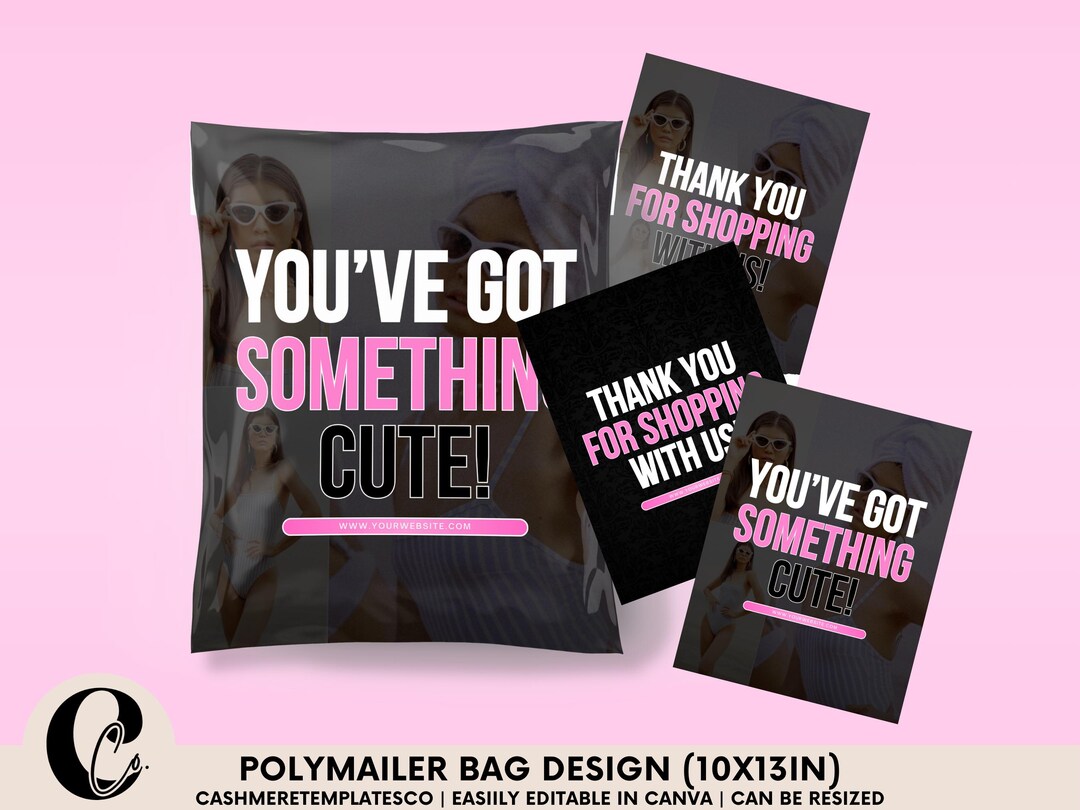 Wig Polymailer Box Design Fashion Packaging Polymailer Design for Hair Pink Polymailer Design ...