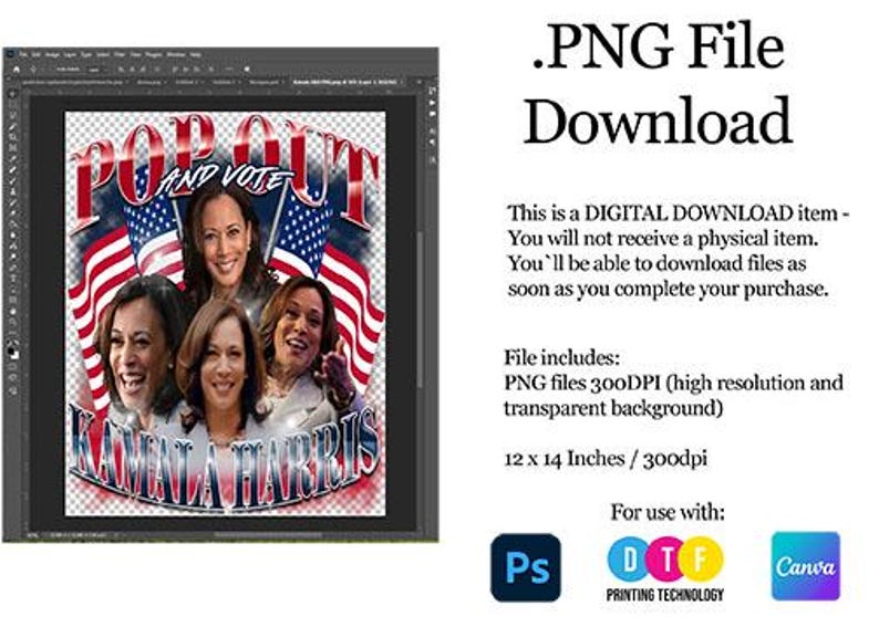 Kamala Harris Png, Kamala Harris Svg, Kamala Harris Dtf, Vice President ...