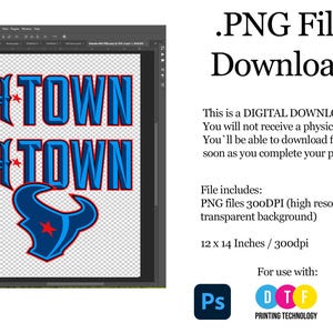 H-town Logo PNG, Houston Texans PNG, H-town Logo DTF, Houston Texans ...