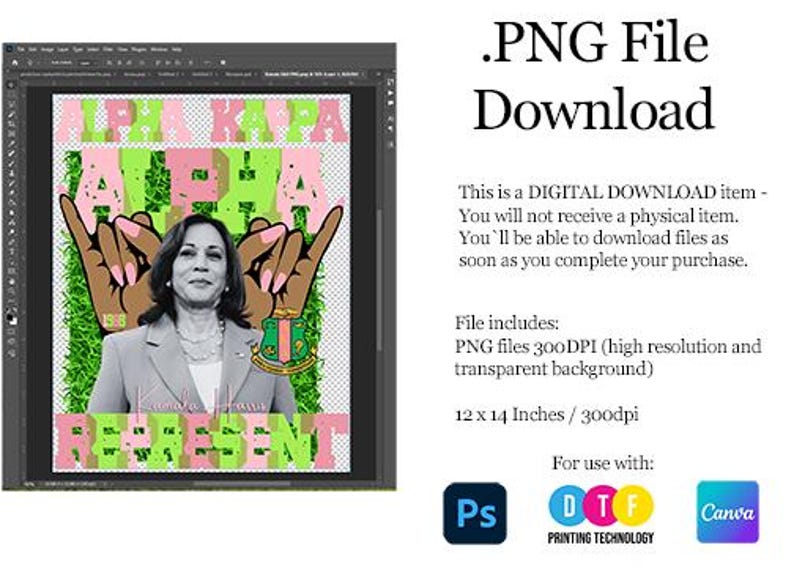 Kamala Harris Aka Png, Kamala Harris Svg, Kamala Harris Dtf, Vice ...