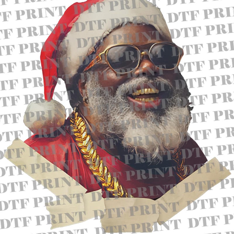 Black Santa Napkin - Etsy Australia