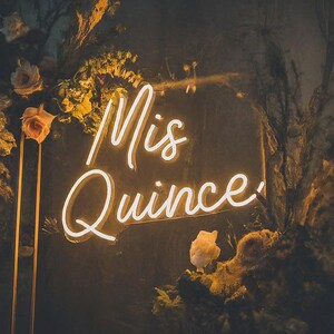 Mis Quince Neon Sign, Quinceanera, Mis Quince, Quince, Quinceanera Sign ...