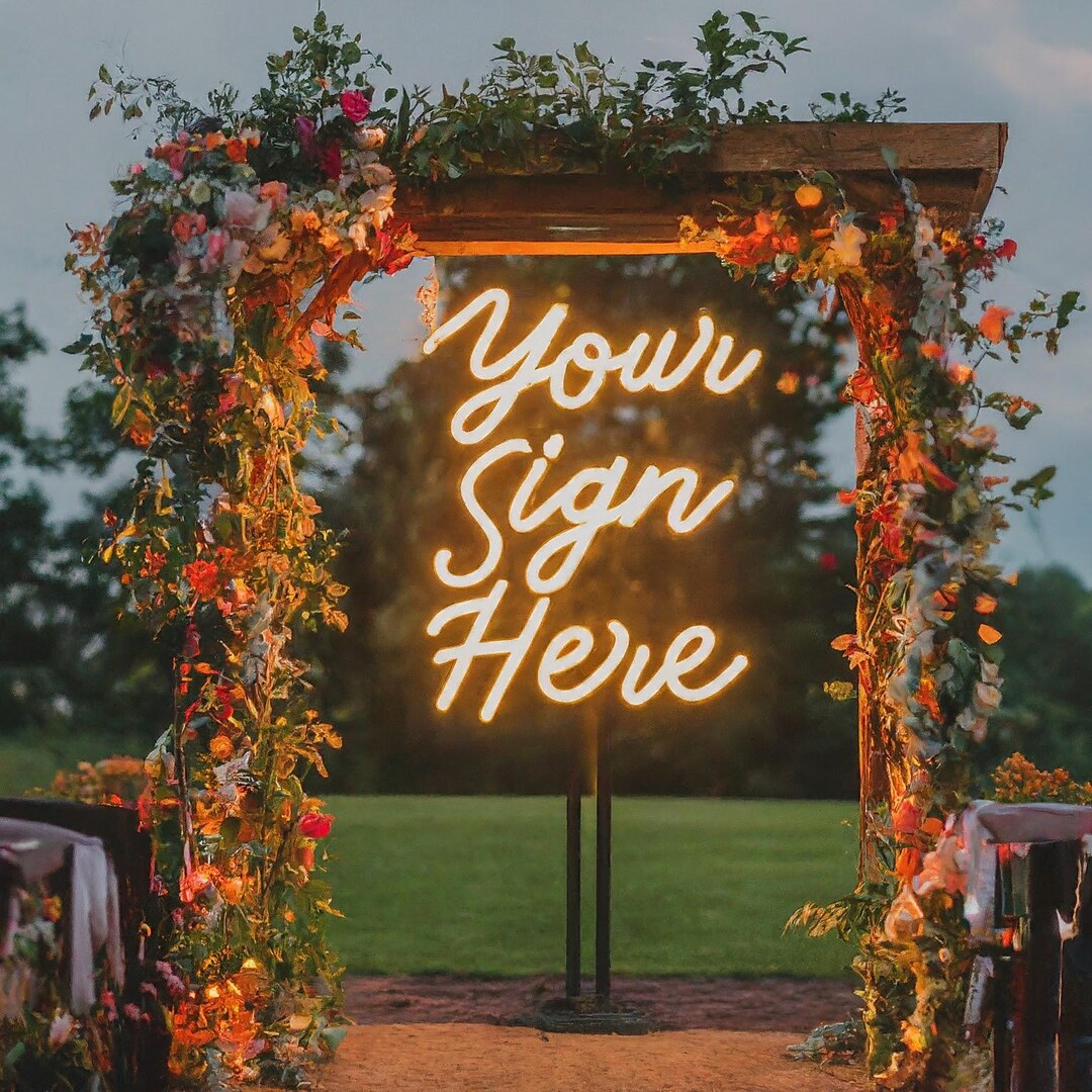 Personalized Neon Wedding Sign, Couple Sign, Led Neon Custom Sign ...
