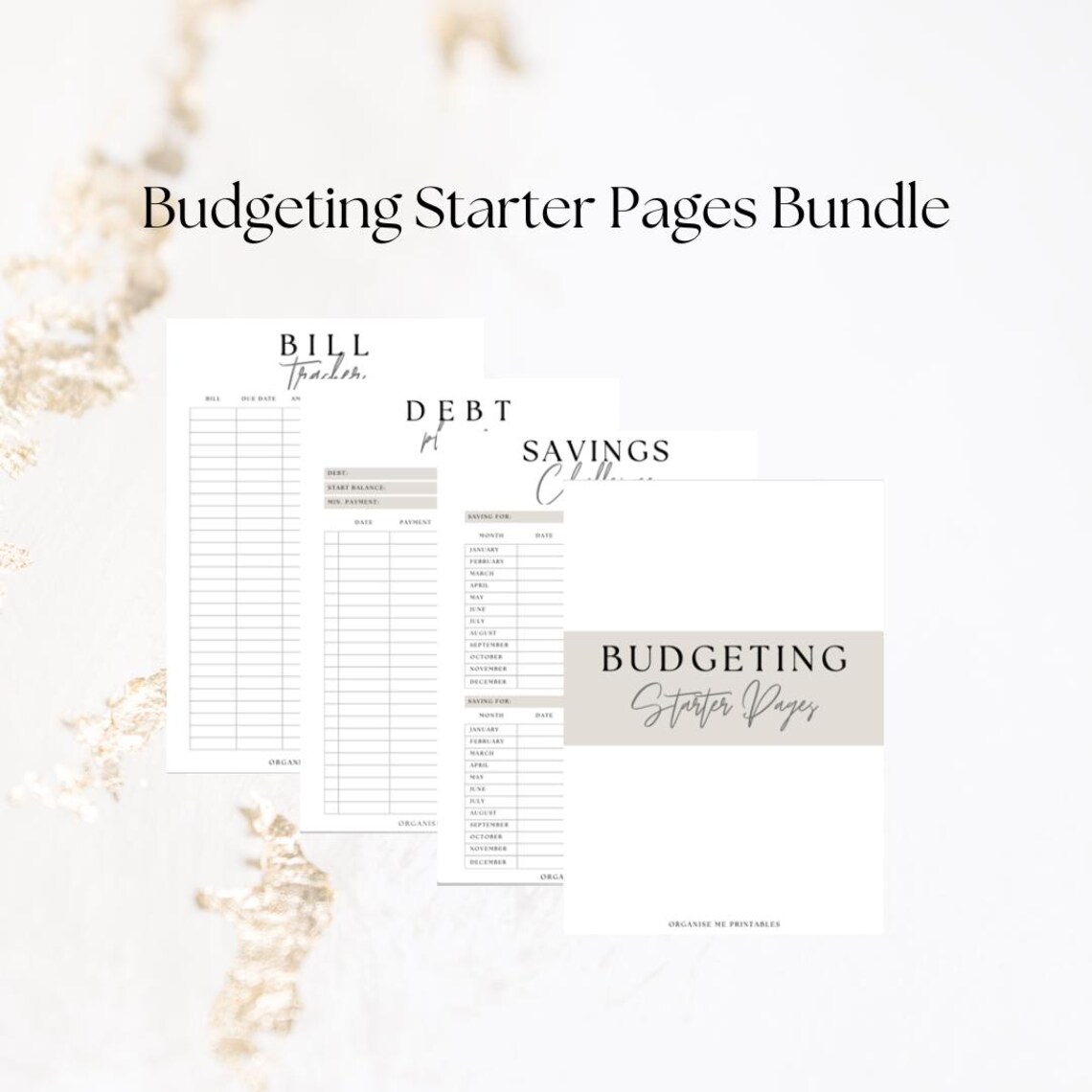 Budgeting Starter Pages Bundle | Budget Organizer | Finance Planner ...