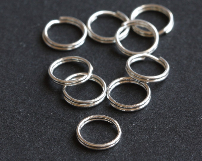 Sterling Silver Split Rings 6mm Select Pack Size - Etsy