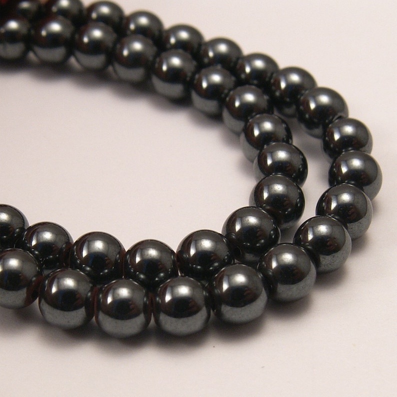 Genuine Hematite Beads 4mm Round 16 Inch Strand - Etsy