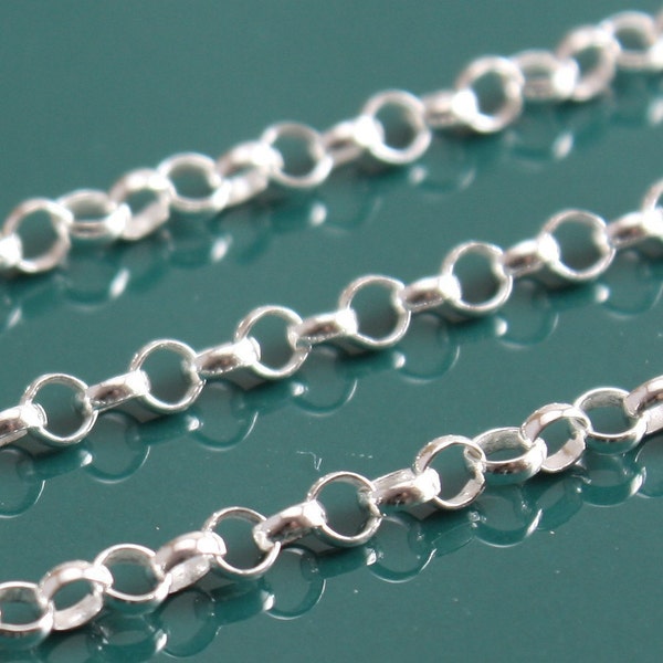 925 Rolo Chain - Etsy