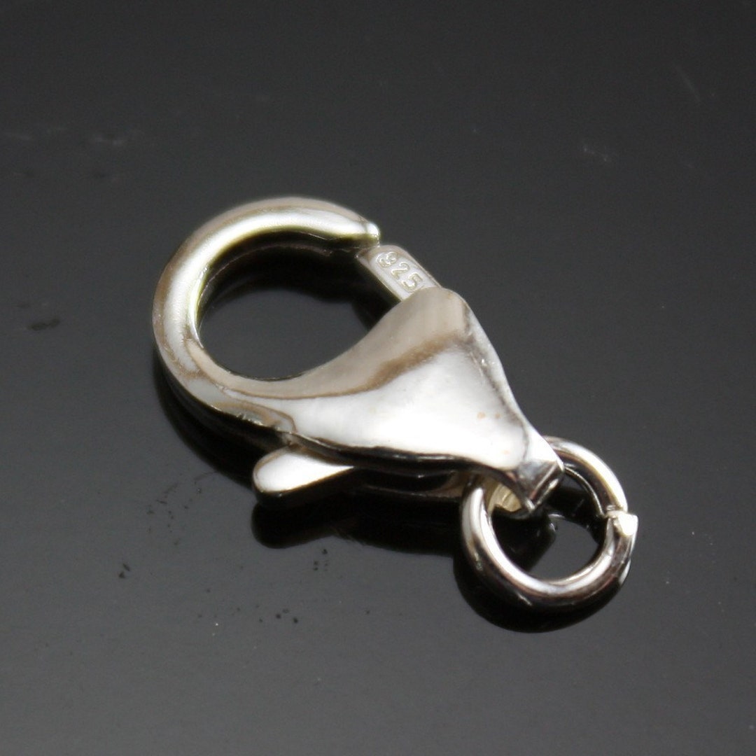 Sterling Silver Clasps - 13mm Large Oval Lobster Clasps - Select Pack ...