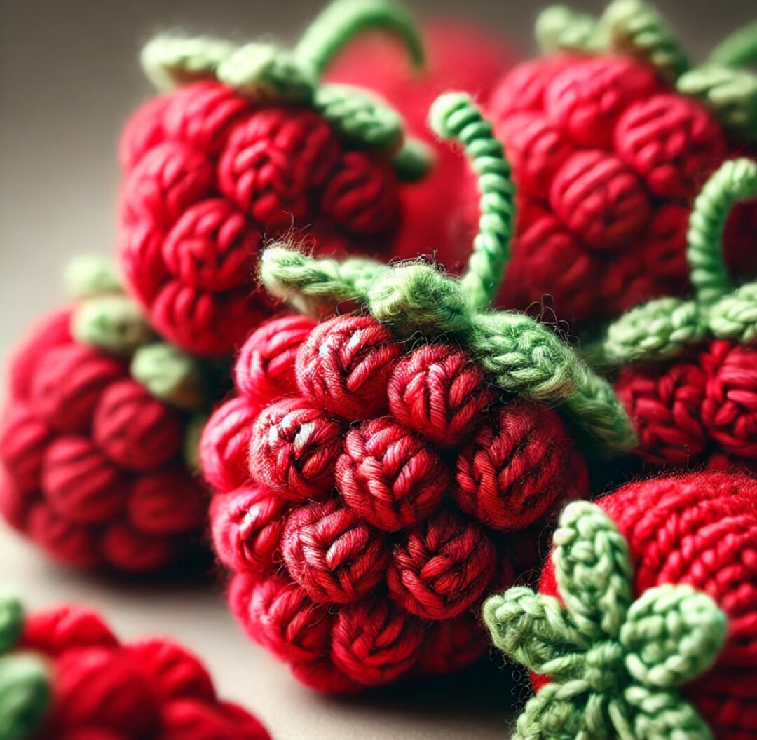 Raspberry Crochet Pattern, Wzór Maliny Na Szydełku - Etsy