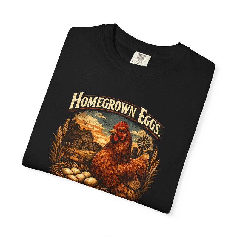Homegrown Eggs Zero Stress Chicken Shirt | Homesteader Tee | Backyard ...
