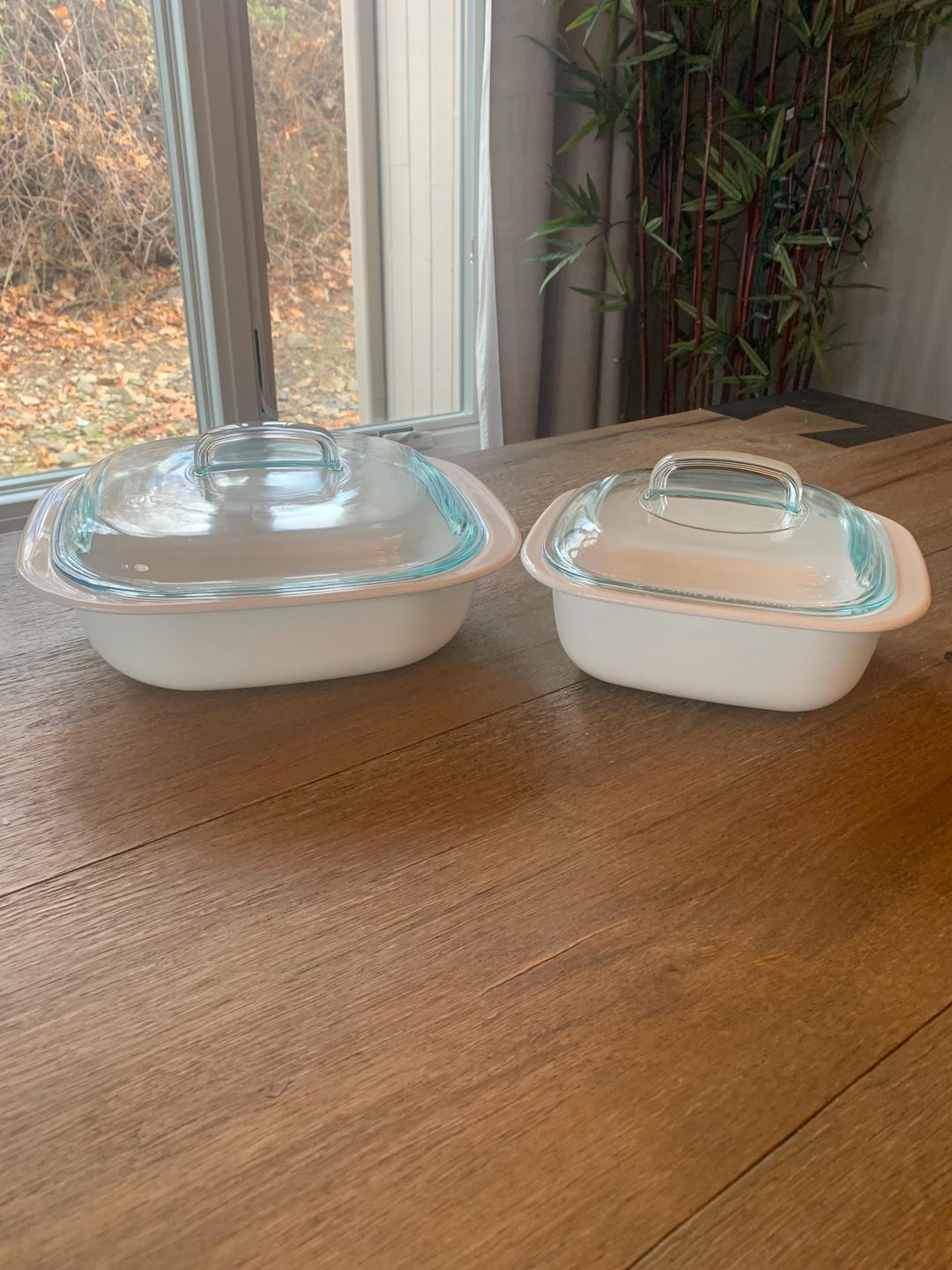 Corning Ware Simply Lite White Bakeware Dishes 1.5 Qt & 2.5 Qt With ...