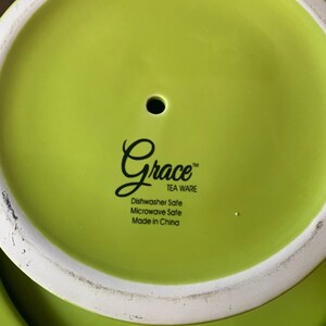 Grace Teaware Green Cake Stand | Vintage Ruffled Edge Pedestal - Etsy