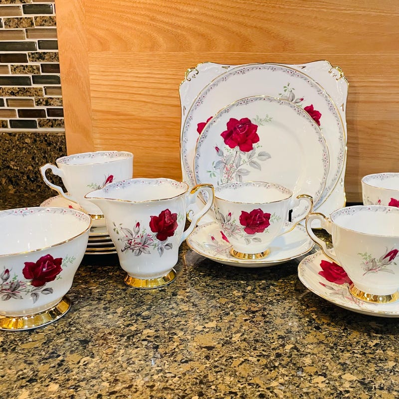 Stafford Tea Sets - Etsy