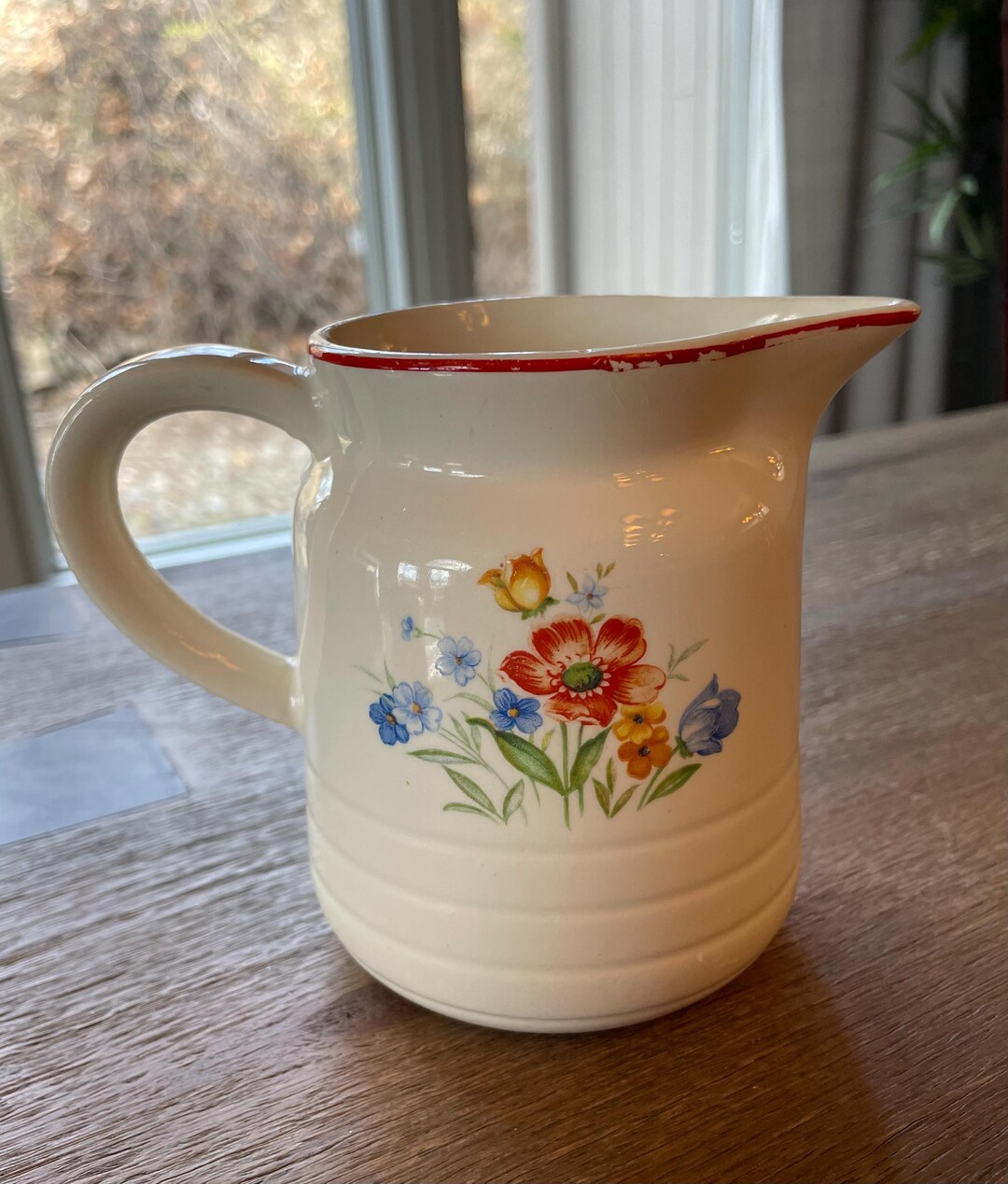 Universal Potteries 1940s Morning Glory Small Batter Pitcher Vintage - Etsy
