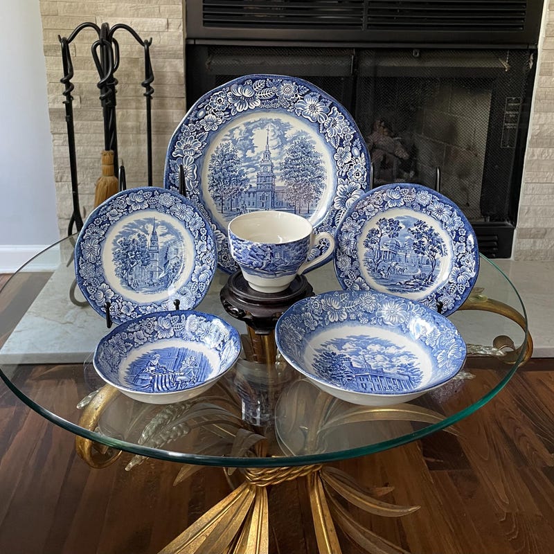 Liberty Blue Plate - Etsy