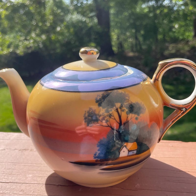 Art Deco Teapot - Etsy
