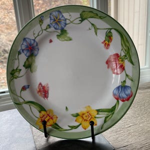 Coventry Secret Garden Fine Porcelain Dinnerware – Floral & Butterfly ...