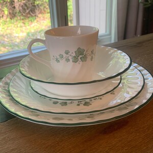 Corelle Callaway 5-piece Dinnerware Set – Green Ivy Plates Bowls & Mug ...