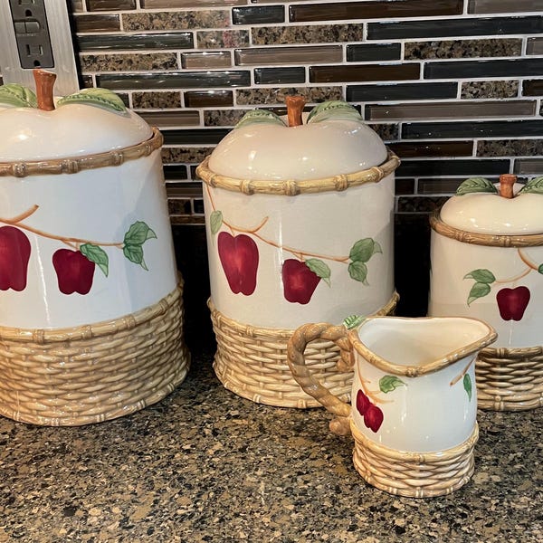 Apple Canisters - Etsy