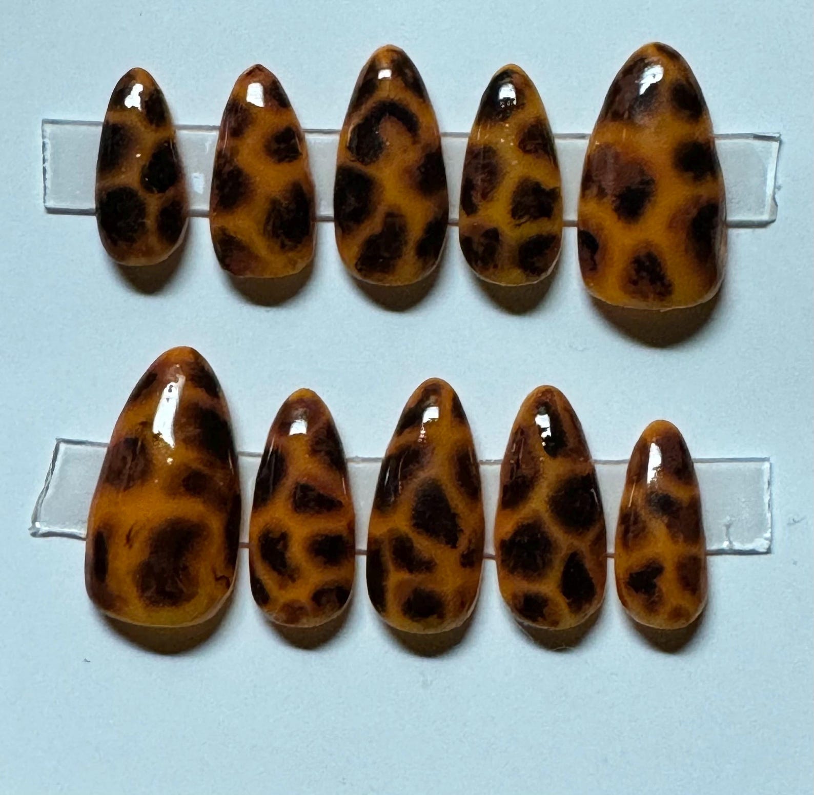 Tortoise Shell Almond Press on Nails (application Tools Included) - Etsy