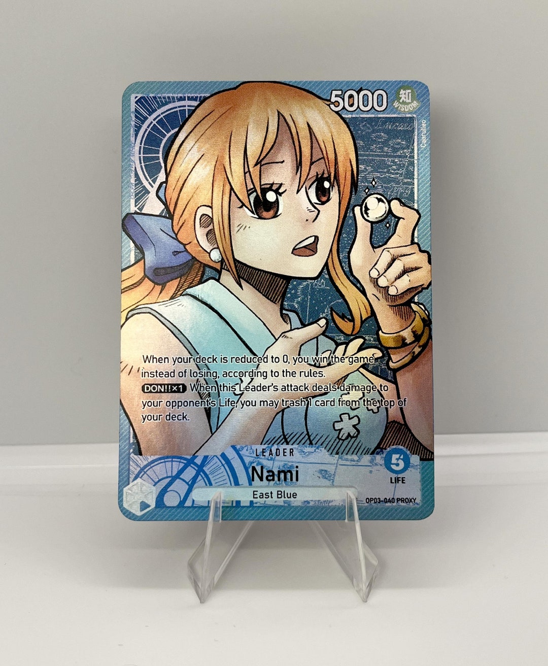 Blue Nami Leader Card - Thassa's Oracle Inspired Art - Etsy