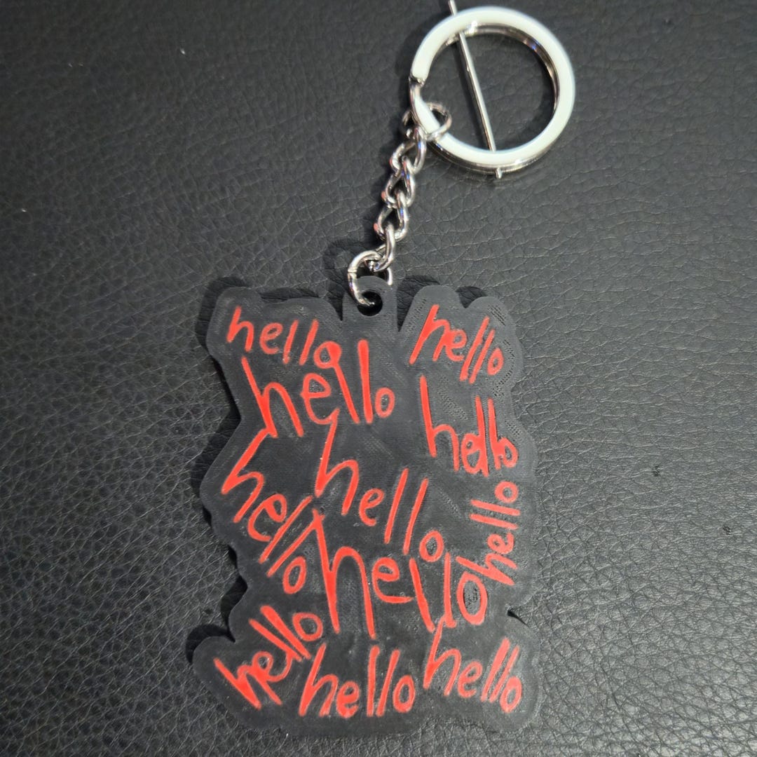 Hello - the Strangers - Horror - 3D Printed Plastic Keyring - Etsy